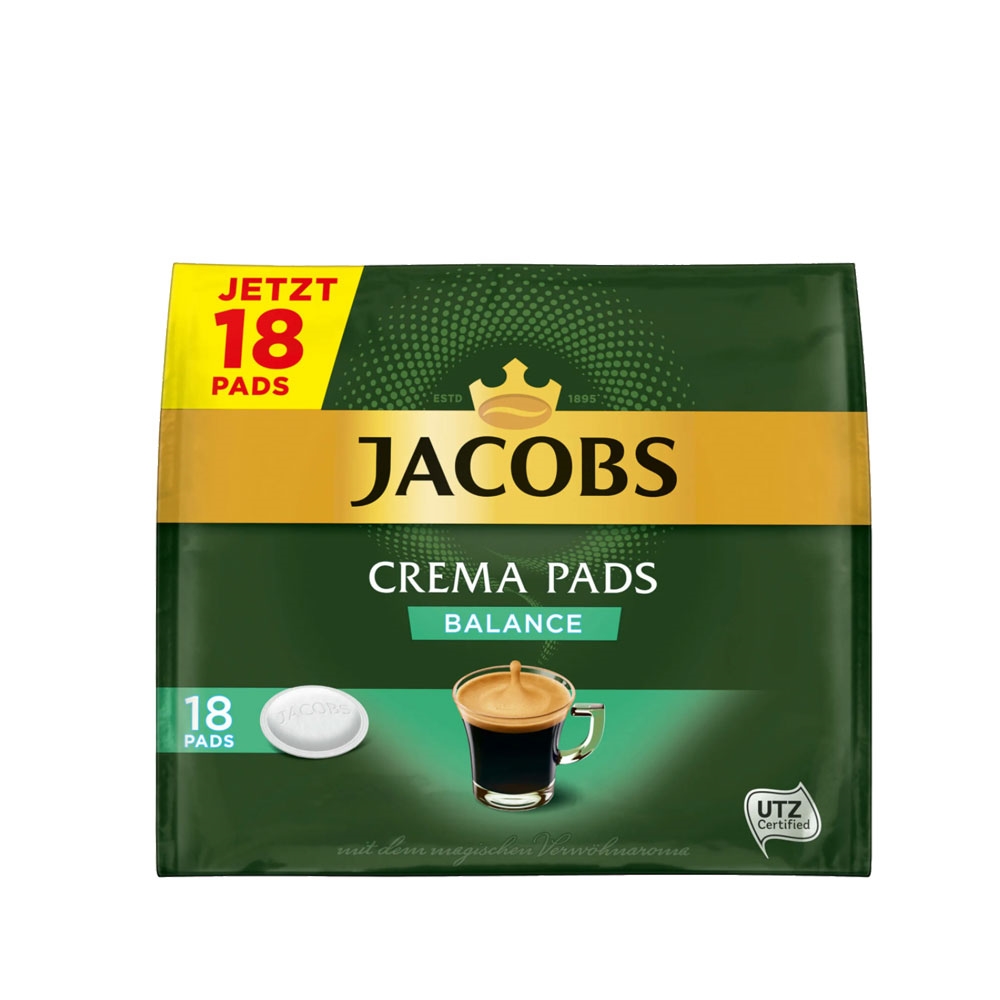 Jacobs Crema Balance 18 Pads _ Jacobs Crema Balance 5×18 Pads – MHIM